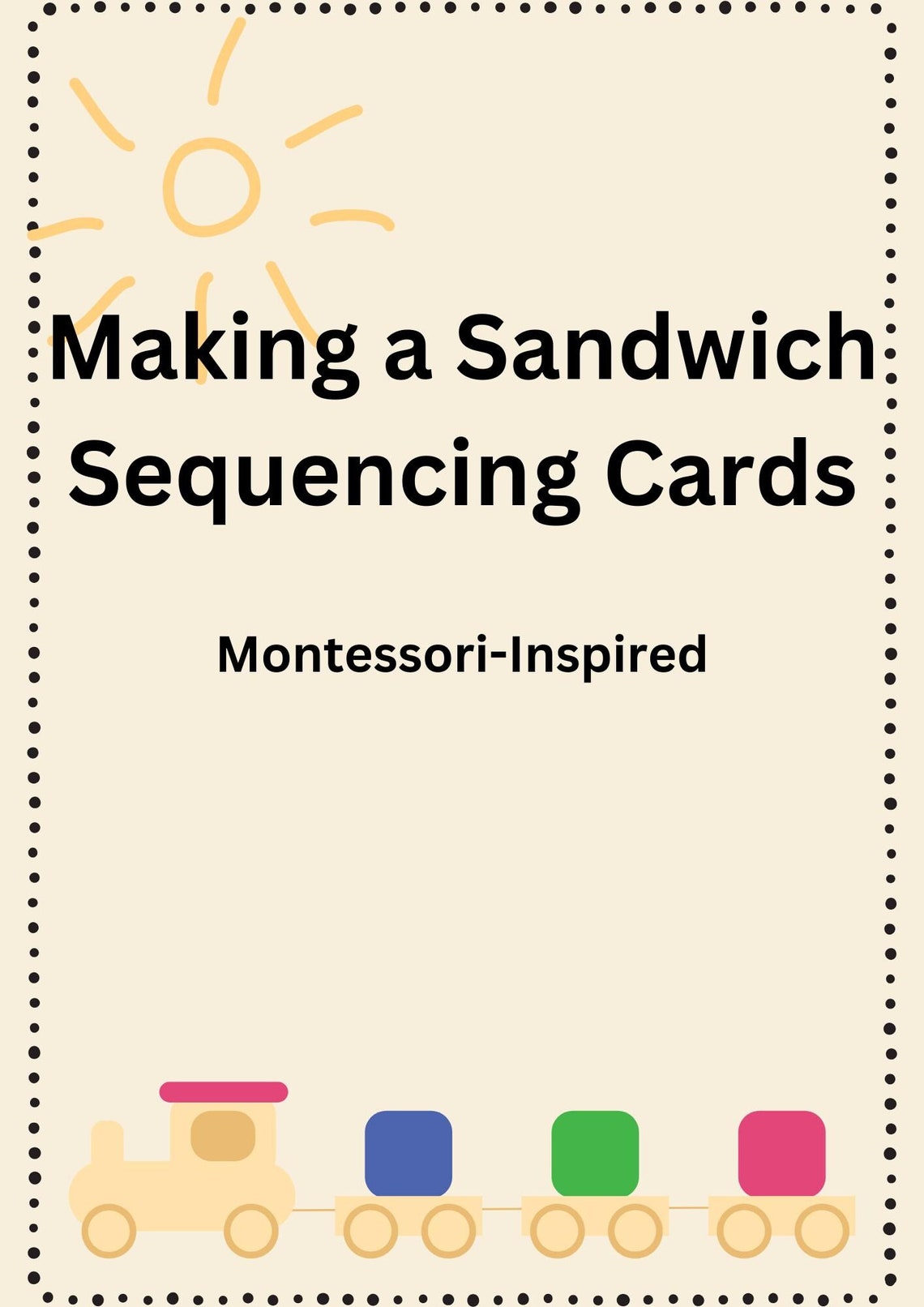 Making a Sandwich Sequencing Cards: Montessori Edition - Etsy