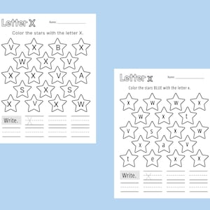 Letter of the Week "x" Worksheets, Alphabet Busy Book, Learning Binder ...