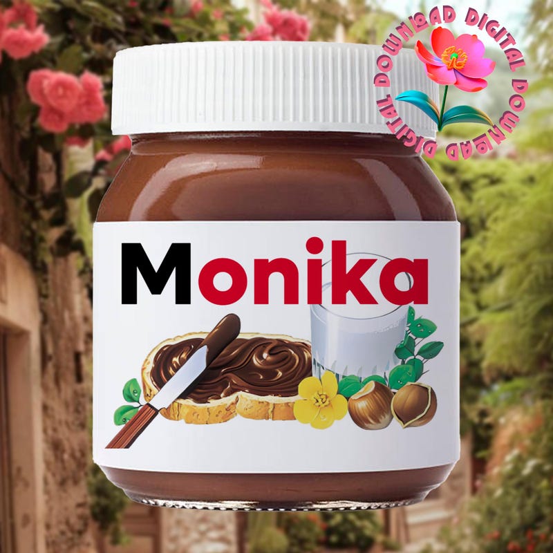 Nutella Template Custom - Etsy