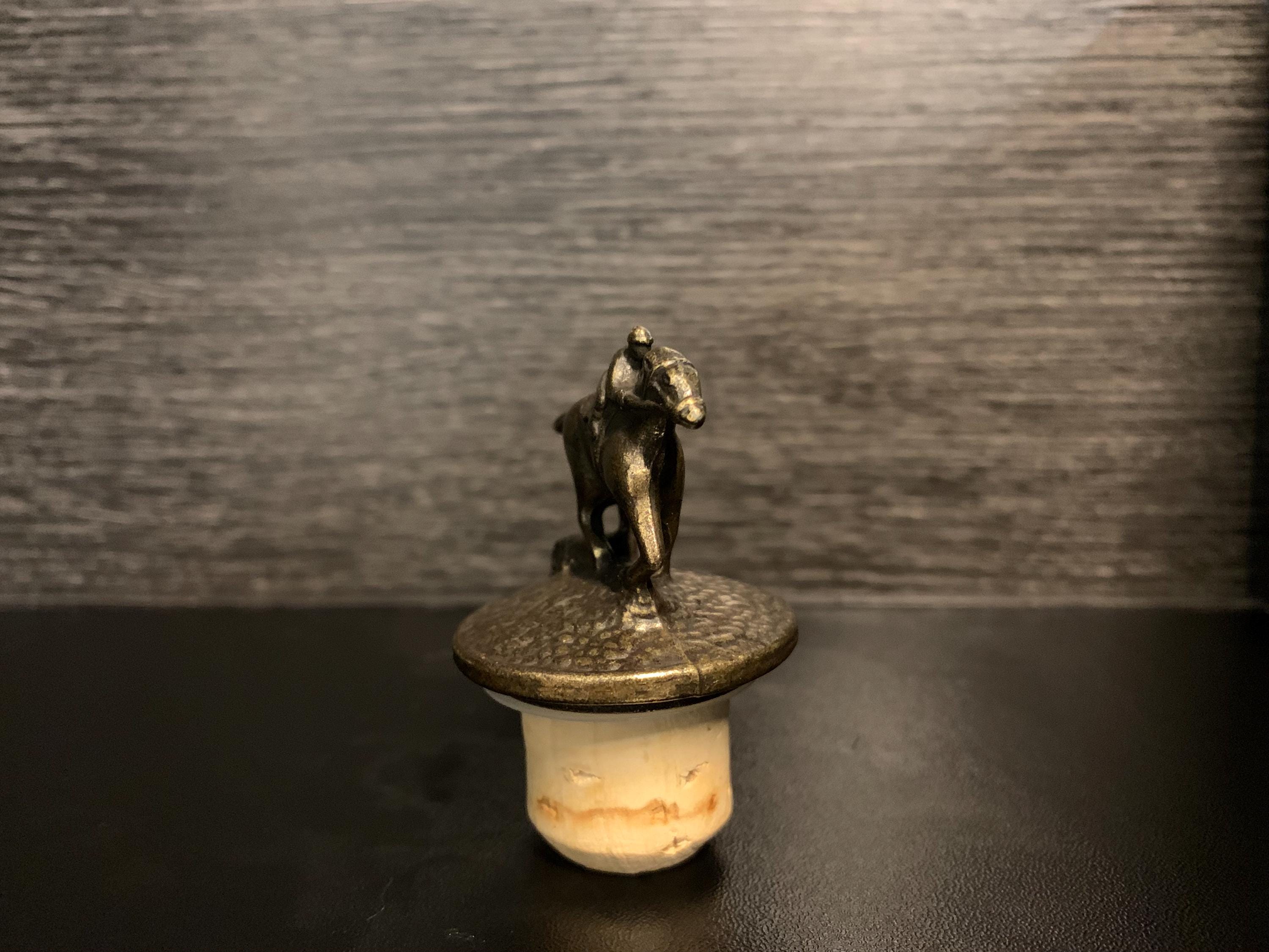 Vintage Blanton's Letter L Jockey and Race Horse Bourbon Bottle Stopper ...