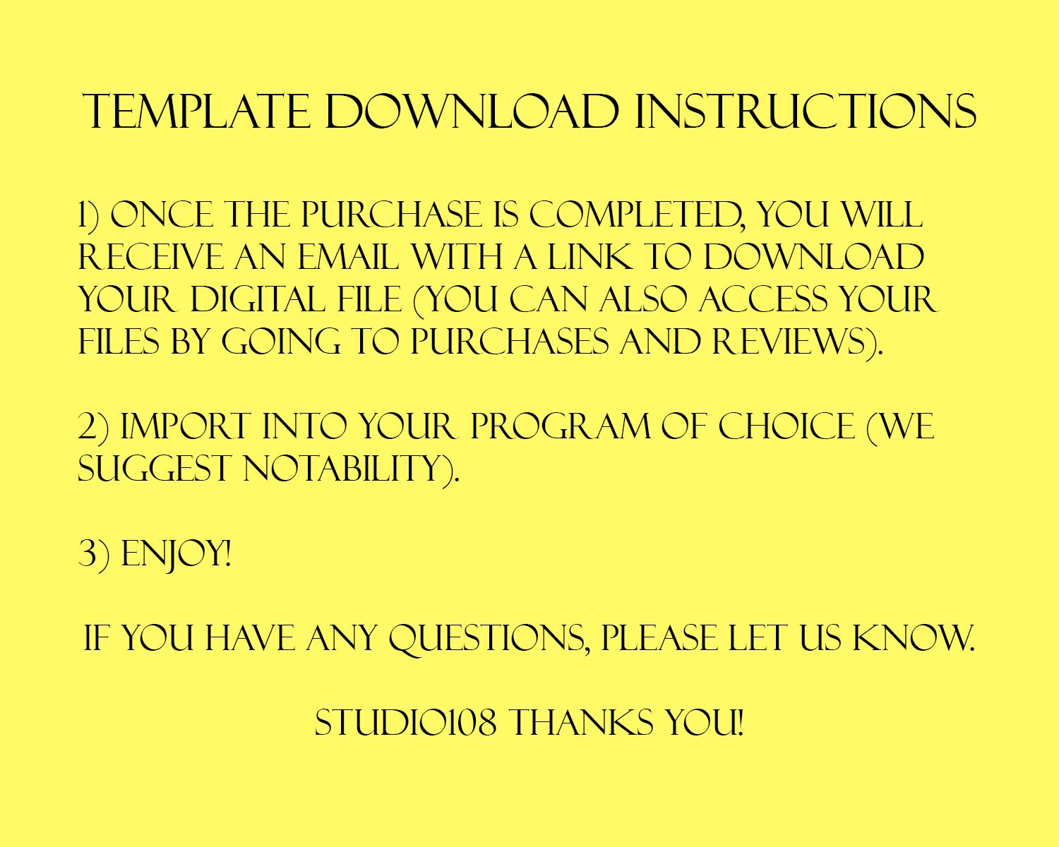 Digital Artist Bundle | Downloadable Printable PDF Templates for Art ...