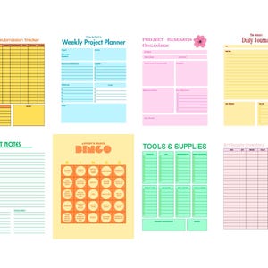 Digital Artist Bundle | Downloadable Printable PDF Templates for Art ...