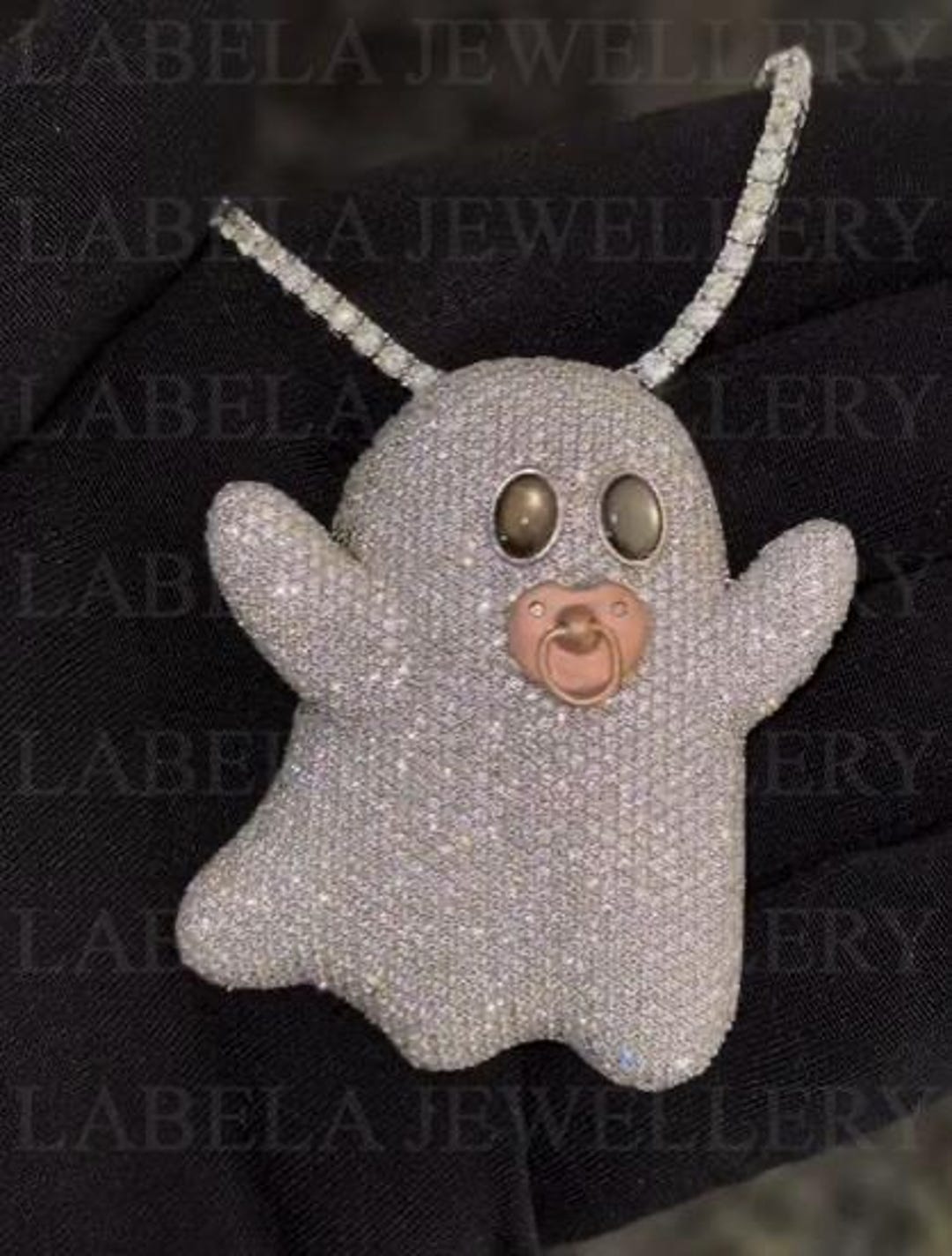 Fully Iced Out 3D Custom Cartoon Pendant | Real Moissanite Diamond ...