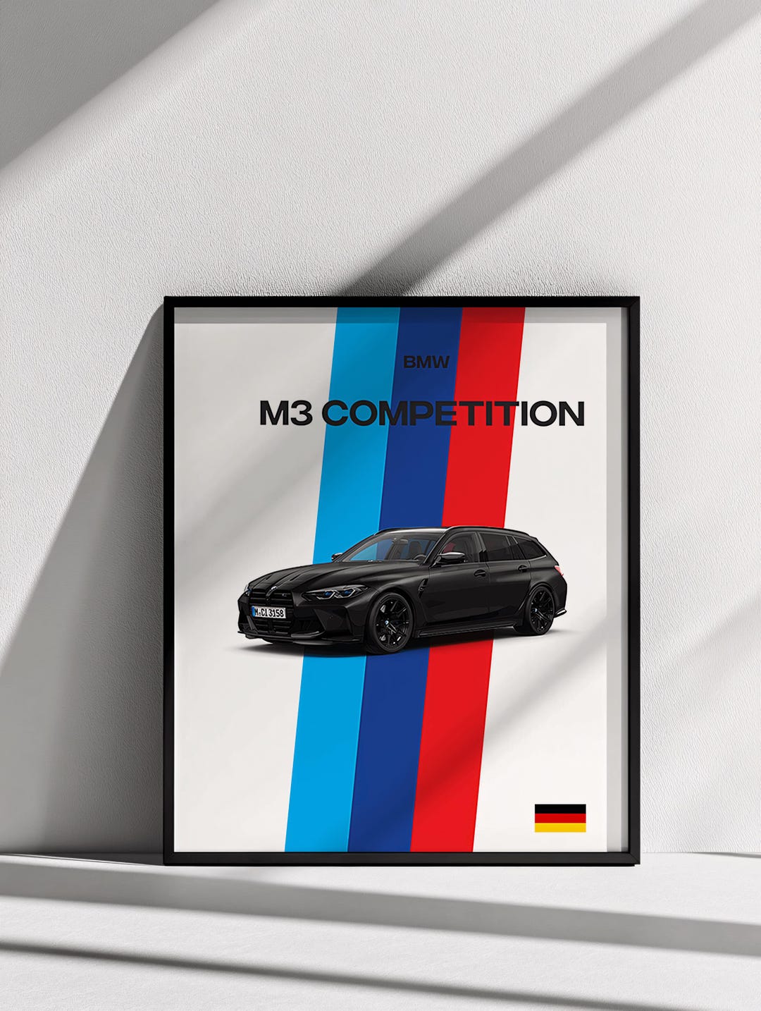 BMW M3 Competition Poster | Sports Car Wall Art | Perfect Gift for Car ...