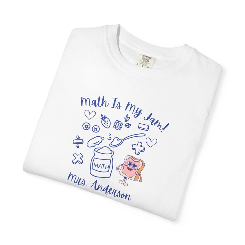 Math is My Jam T-shirt, Personalized Teacher Gift, Classroom Apparel - Etsy