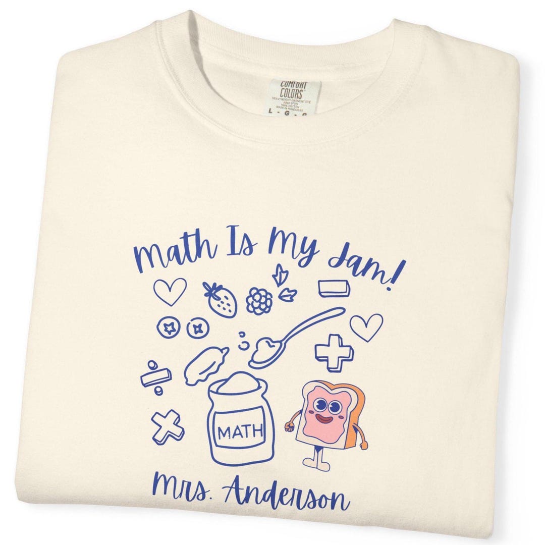 Math is My Jam T-shirt, Personalized Teacher Gift, Classroom Apparel - Etsy