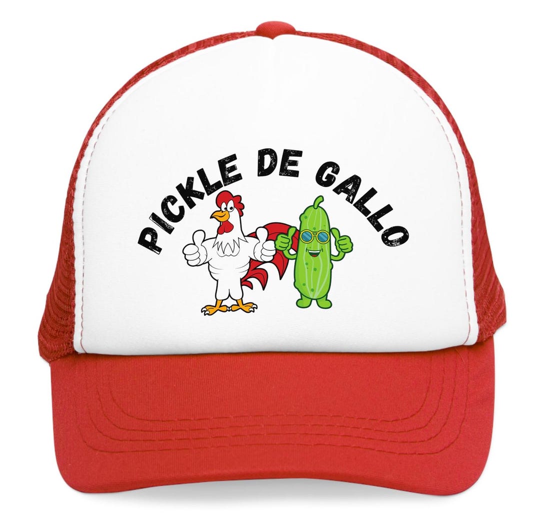 Funny Pickle De Gallo Mesh Cap for Foodies, Ideal for Bbqs, Festivals ...