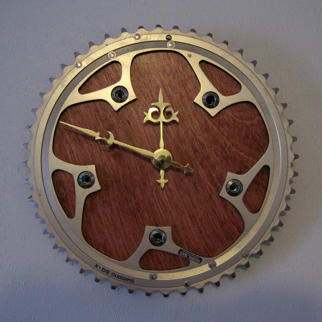 Recycled Shimano Road Bike Chainring Wall Clock - Etsy