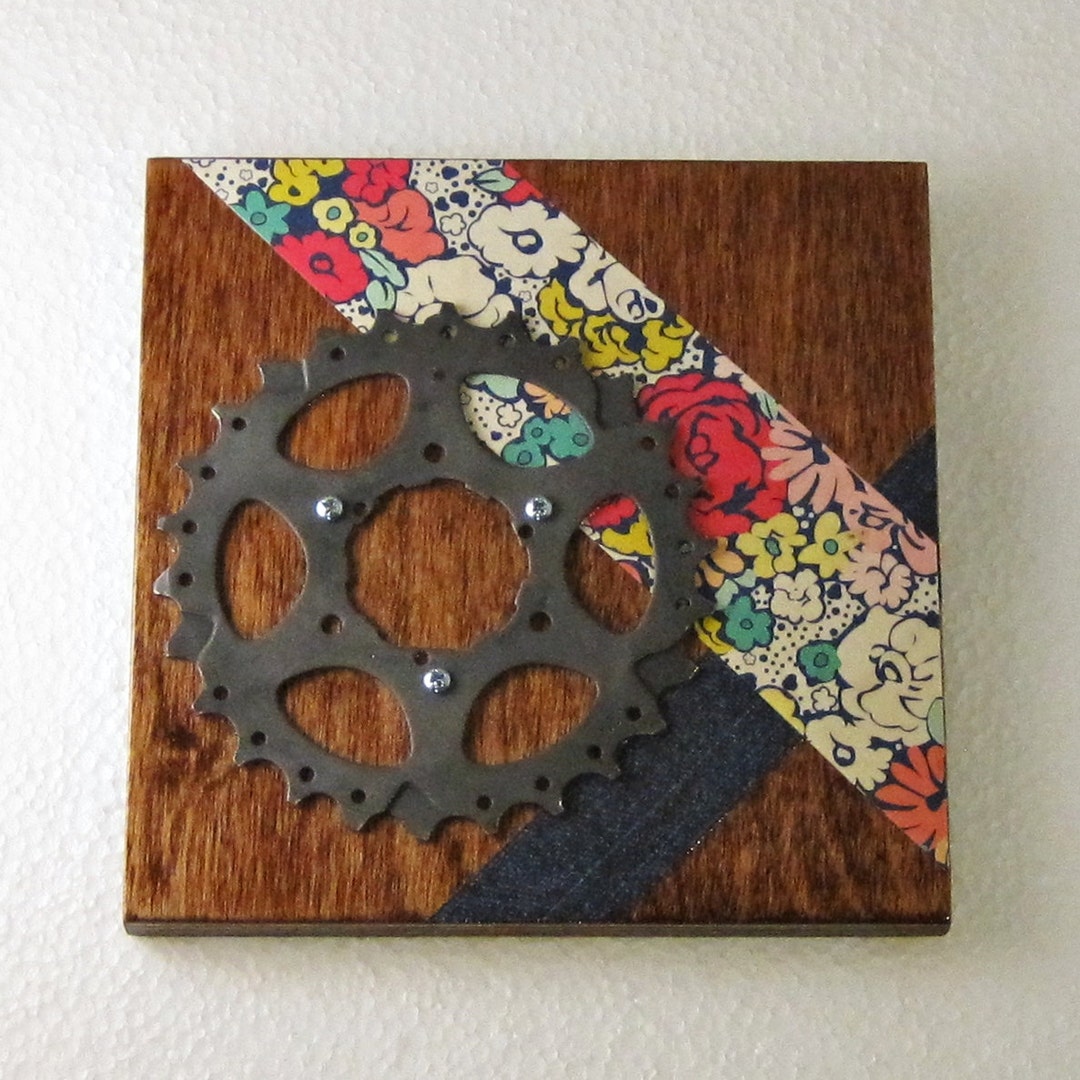 6x6 Recycled Bicycle Cassette Art Tile - Etsy