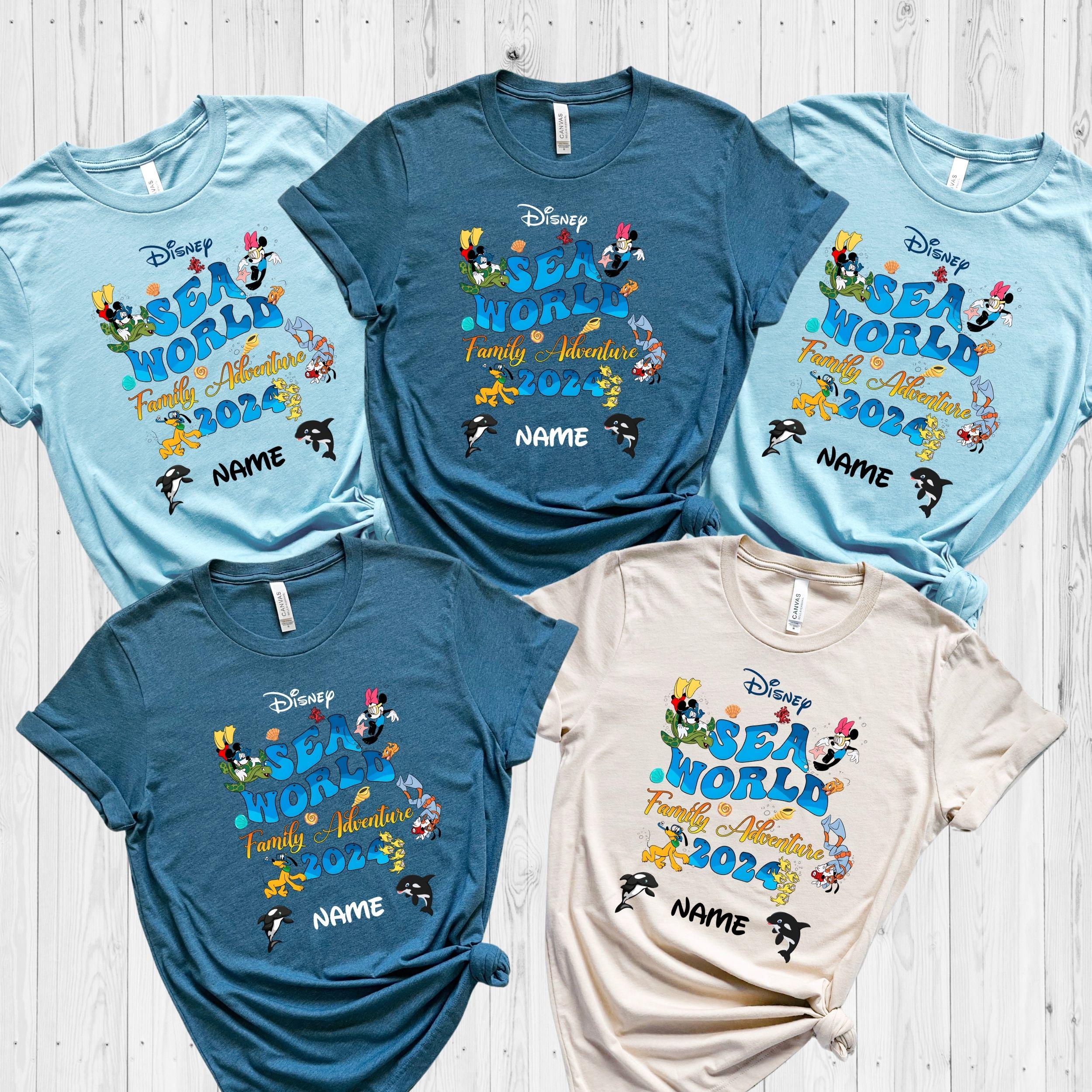 Disney Sea World Shirt Sea World Family Adventure 2024 Shirt, Seaworld ...