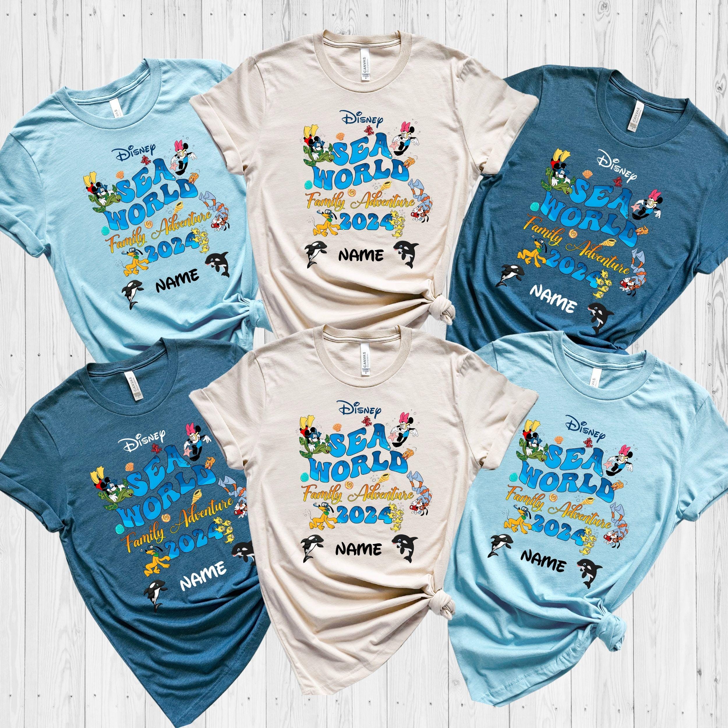 Disney Sea World Shirt Sea World Family Adventure 2024 Shirt, Seaworld ...