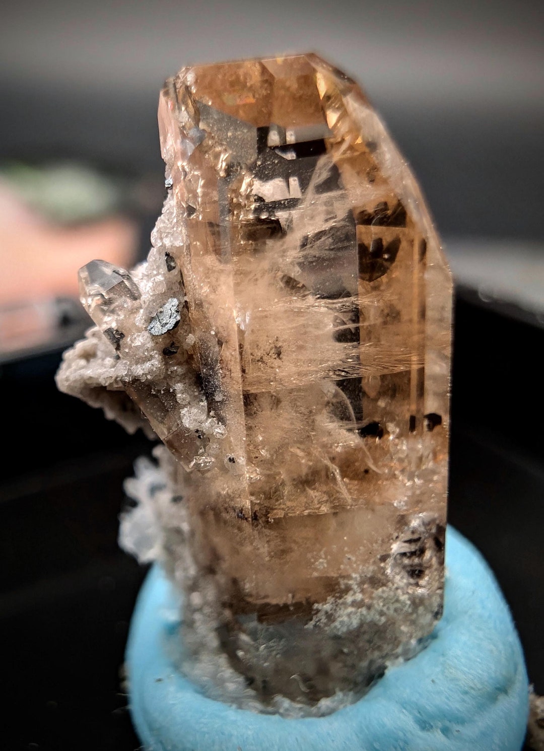 Gemmy Topaz With Hematite From Thomas Range, Utah Thumbnail, Ex Charlie ...