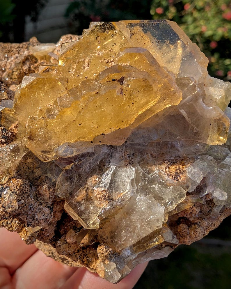Gemmy Golden Yellow Barite Crystals From Peru - Etsy