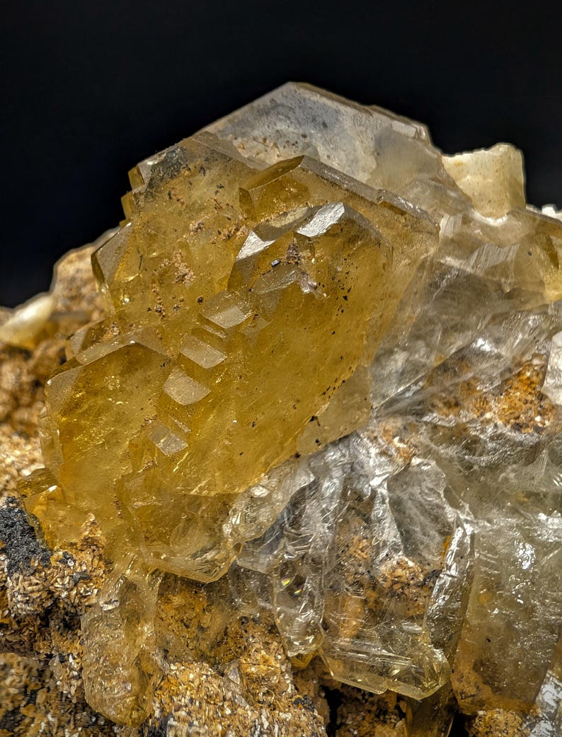 Gemmy Golden Yellow Barite Crystals From Peru - Etsy