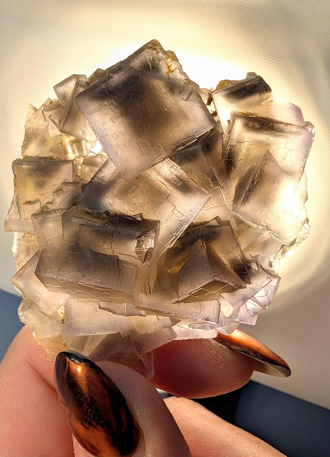 Blue Gray Fluorite From Balochistan With Phantoms, 2 Sided Floater - Etsy