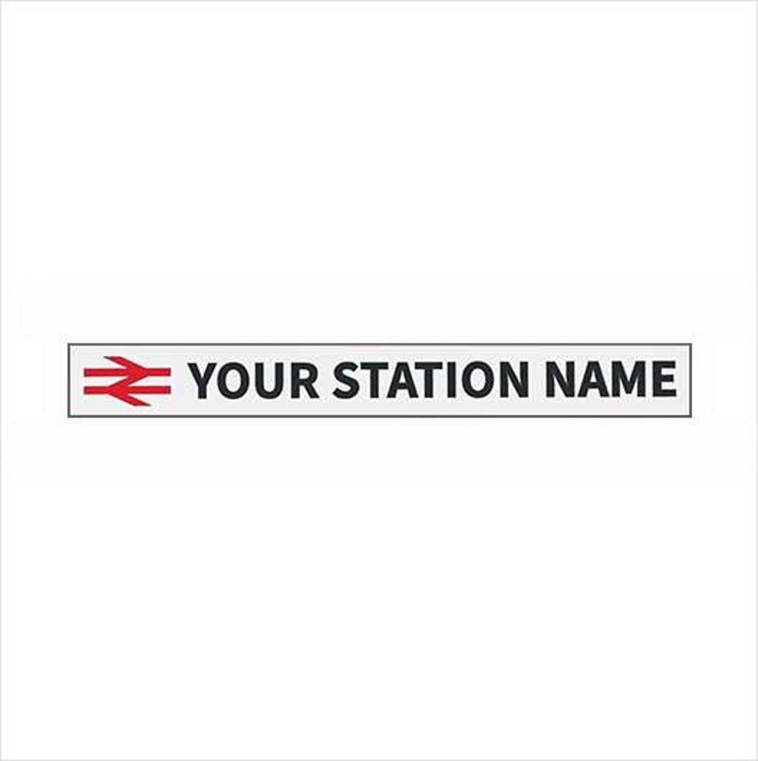 OO Scale | Personalised Station Sign - British Rail - Etsy
