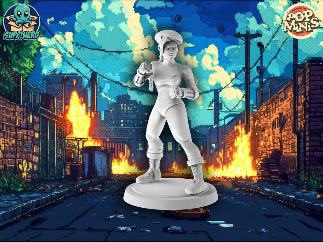 Cammy Street Fighter 3D Printed Miniature Multiple Scales Available ...