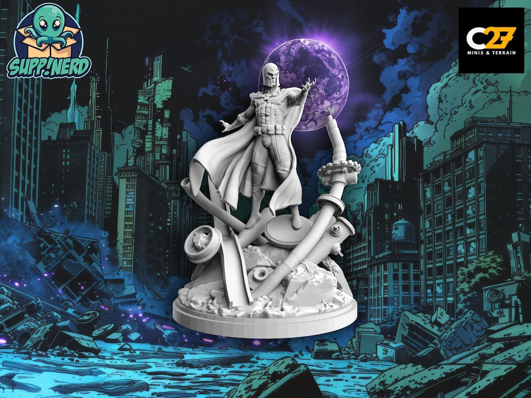 Magneto MCP Crisis Protocol Proxy-alternative 40mm Scale Miniature 50mm ...