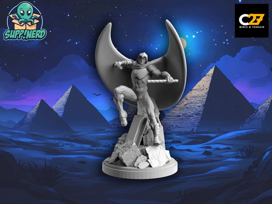 Moon Knight MCP Crisis Protocol Proxy-alternative 40mm Scale Miniature ...