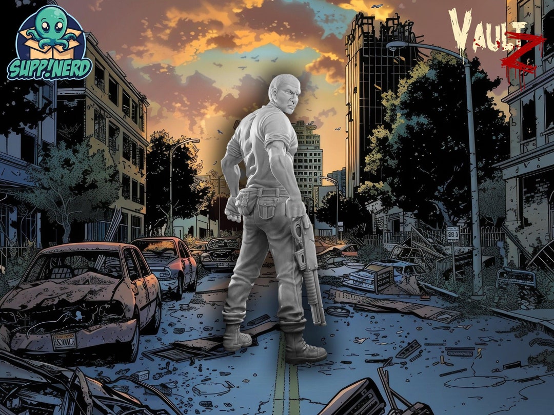 Shane Walsh the Walking Dead Miniature All Out War-zombicide 28mm-30mm ...