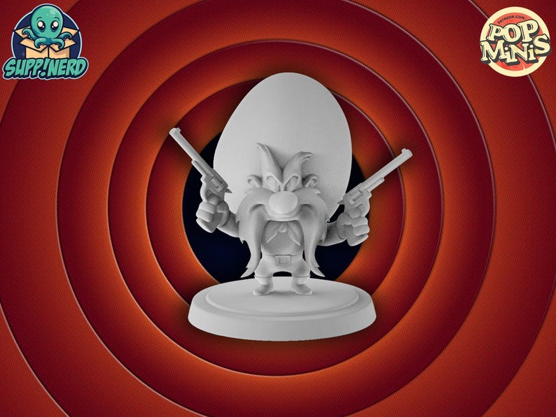 Yosemite Sam Looney Tunes Miniature Multiple Scales Available 3D ...
