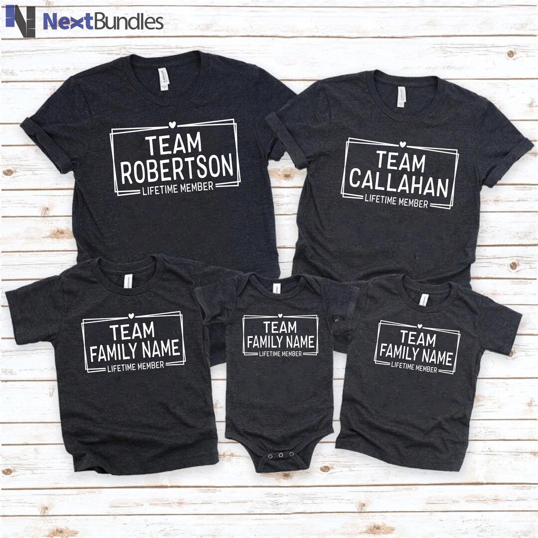 Team Family Shirts Gift for Lifetime Members, Family Reunion Shirts ...