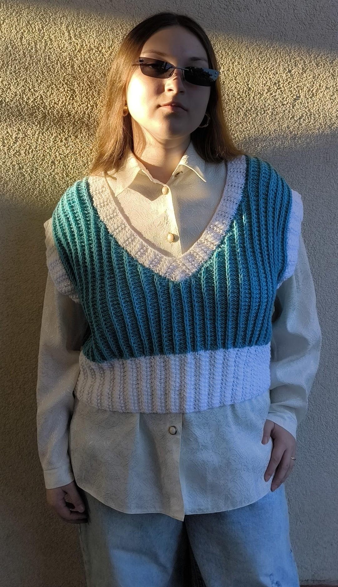 Knitting Pattern for Vest Easy Vest Knitting Pattern Knitted Women's ...