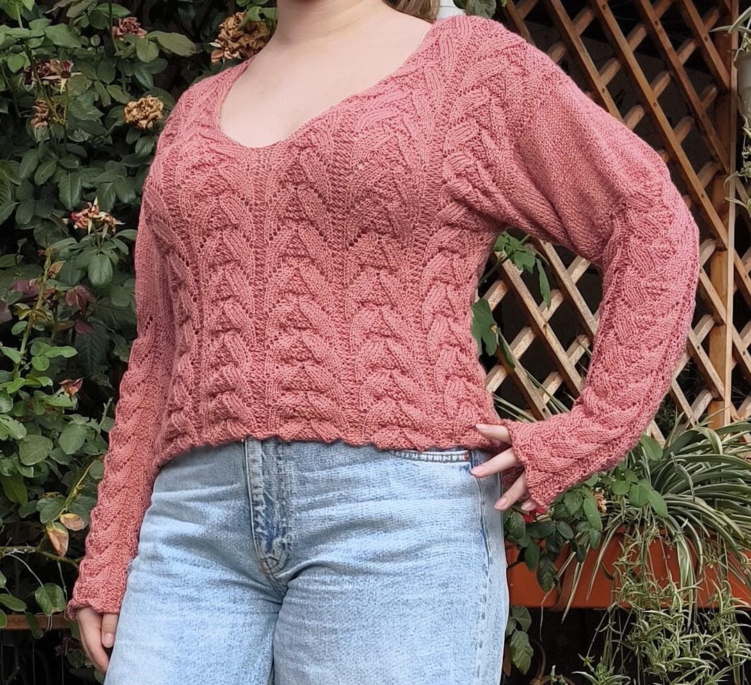 Knitting Pattern PDF Knitting Instructions Handmade Knit Top Pattern ...