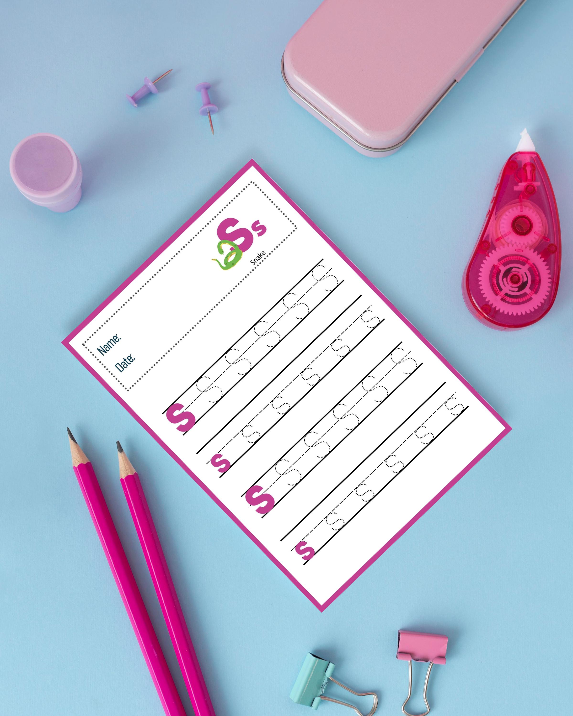 A-Z Alphabet Tracing Worksheet | Handwriting Practice for Kids ...