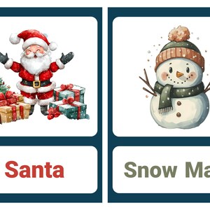 Printable Christmas Flashcards | Easy Print & Edit - Etsy