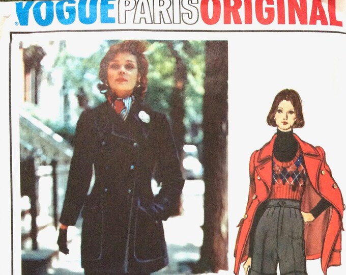 Uncut Vogue Paris Original 2614 Yves Saint Laurent Misses' Jacket Pants ...