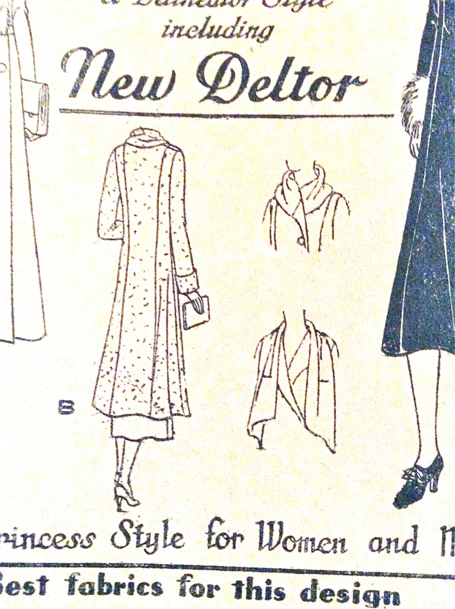 Early 1930s Butterick 3350 Women's 1930s Coat Pattern - Etsy