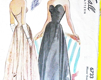 Evening Gown Pattern - Etsy