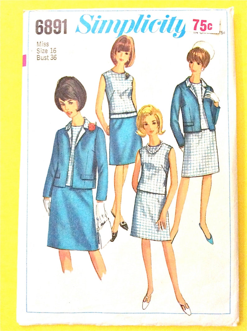 Uncut Simplicity 6891 ©1966 Misses' and Women's - Etsy