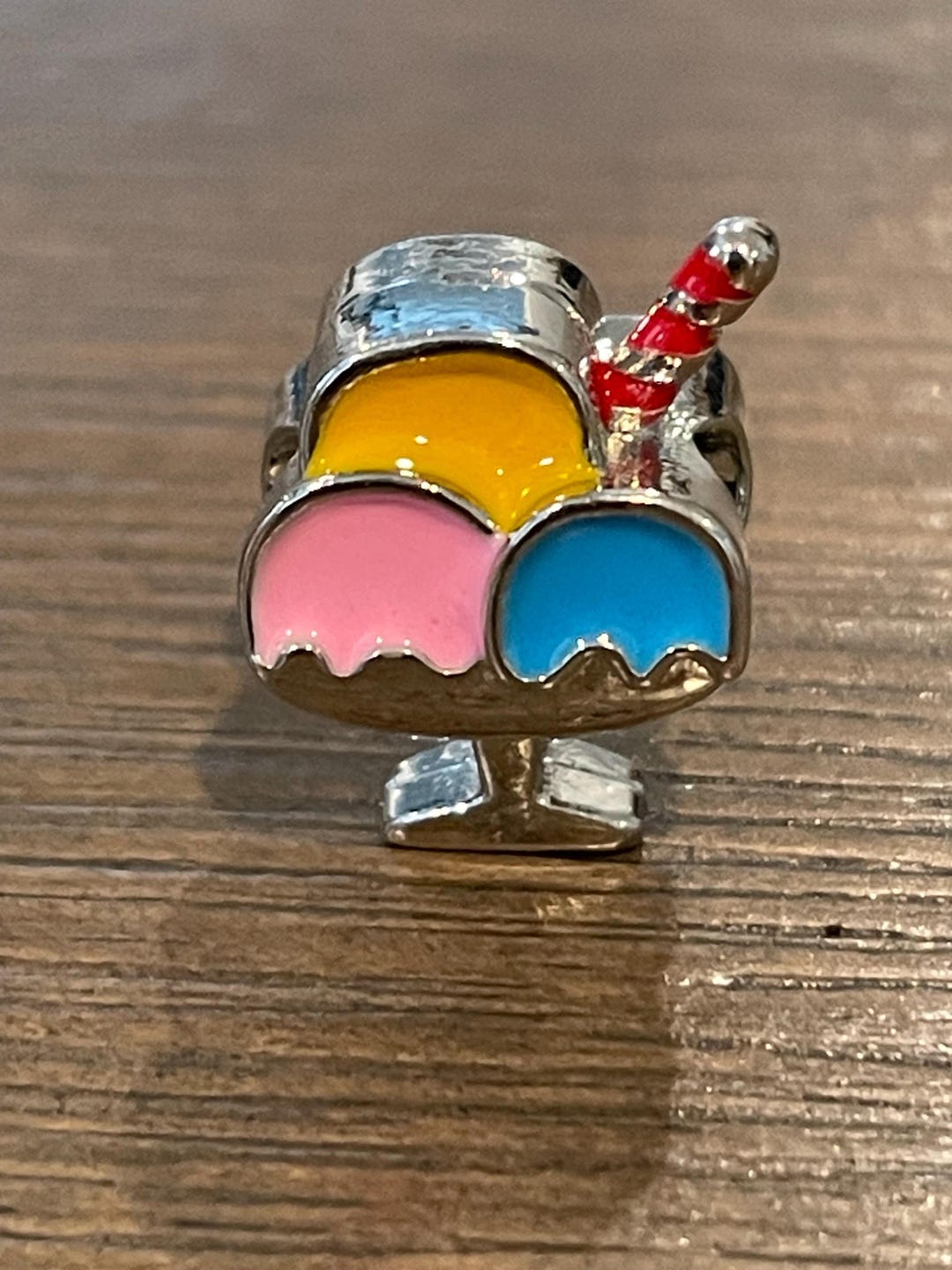 Colorful Ice Cream Sundae Pandora Style Charm - Etsy
