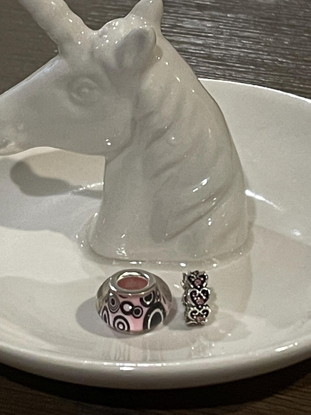 Pandora Style Pink Bead and Spacer Charm Set - Etsy