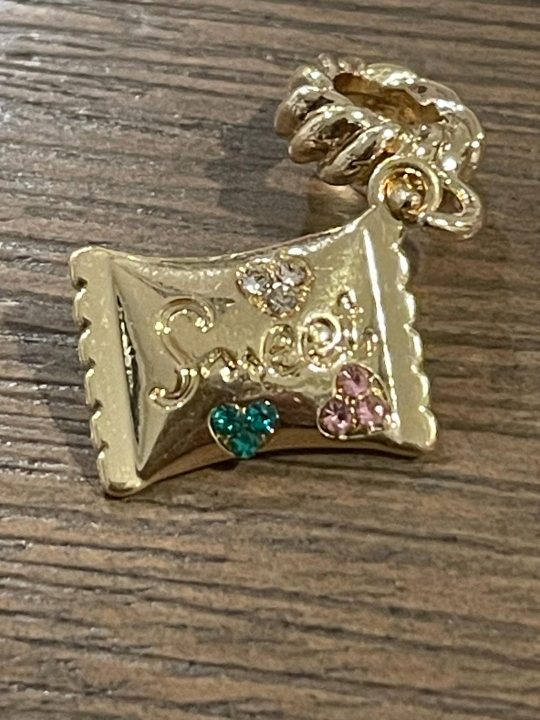 Pandora Style Hanging Sweets Candy Charm With Rhinestones - Etsy