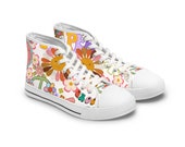 Groovy Retro Peace Sign Canvas Tennis Shoes Converse Inspired - Etsy