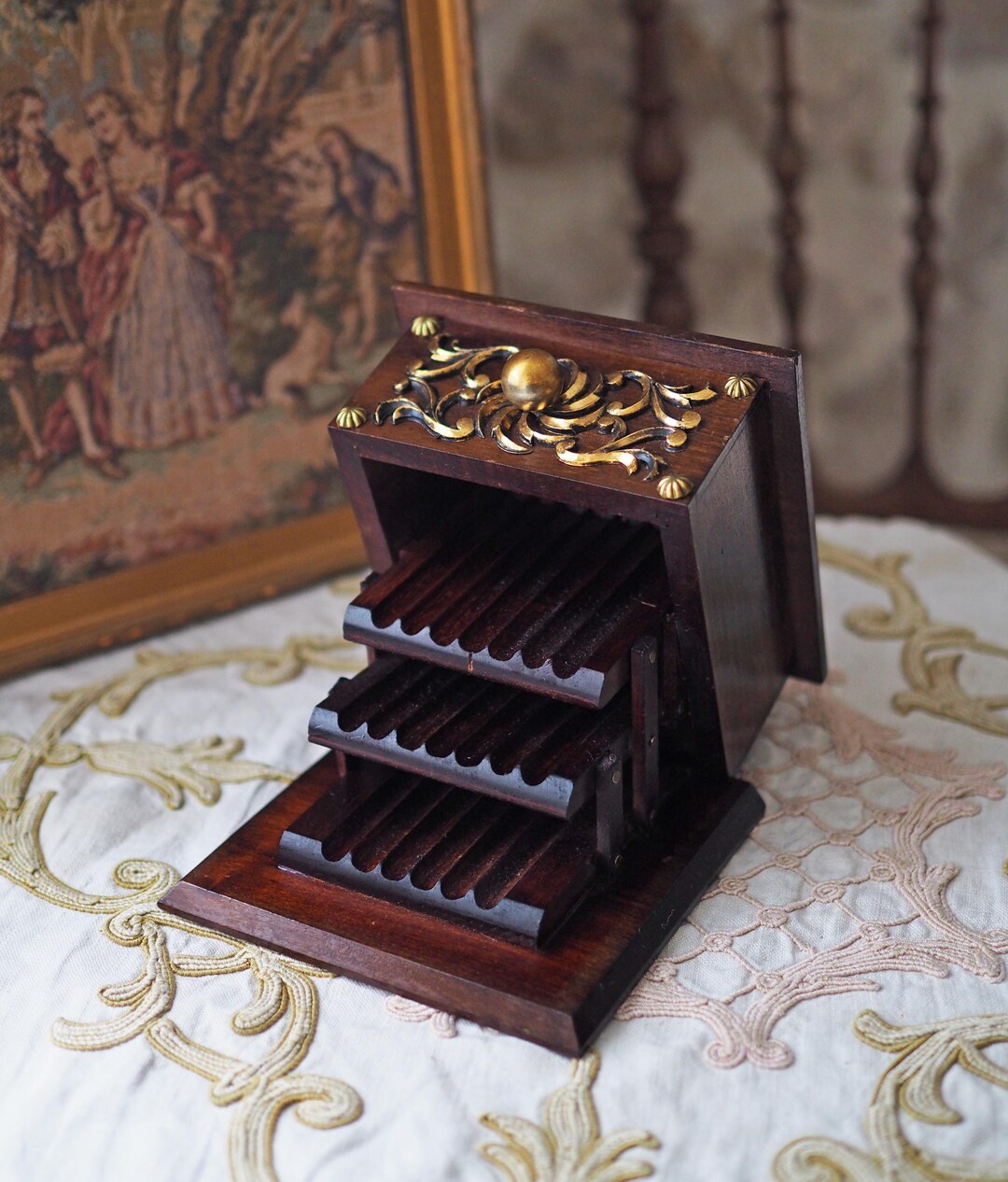 Vintage Antique Wooden Cigarette Box / Cigarette Storage Box - Etsy