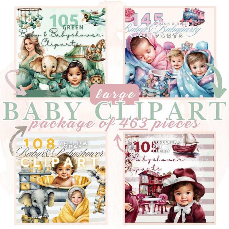 463 Baby Cliparts PNG | Personal Use Only | 6000x6000 Px 406 DPI | High ...