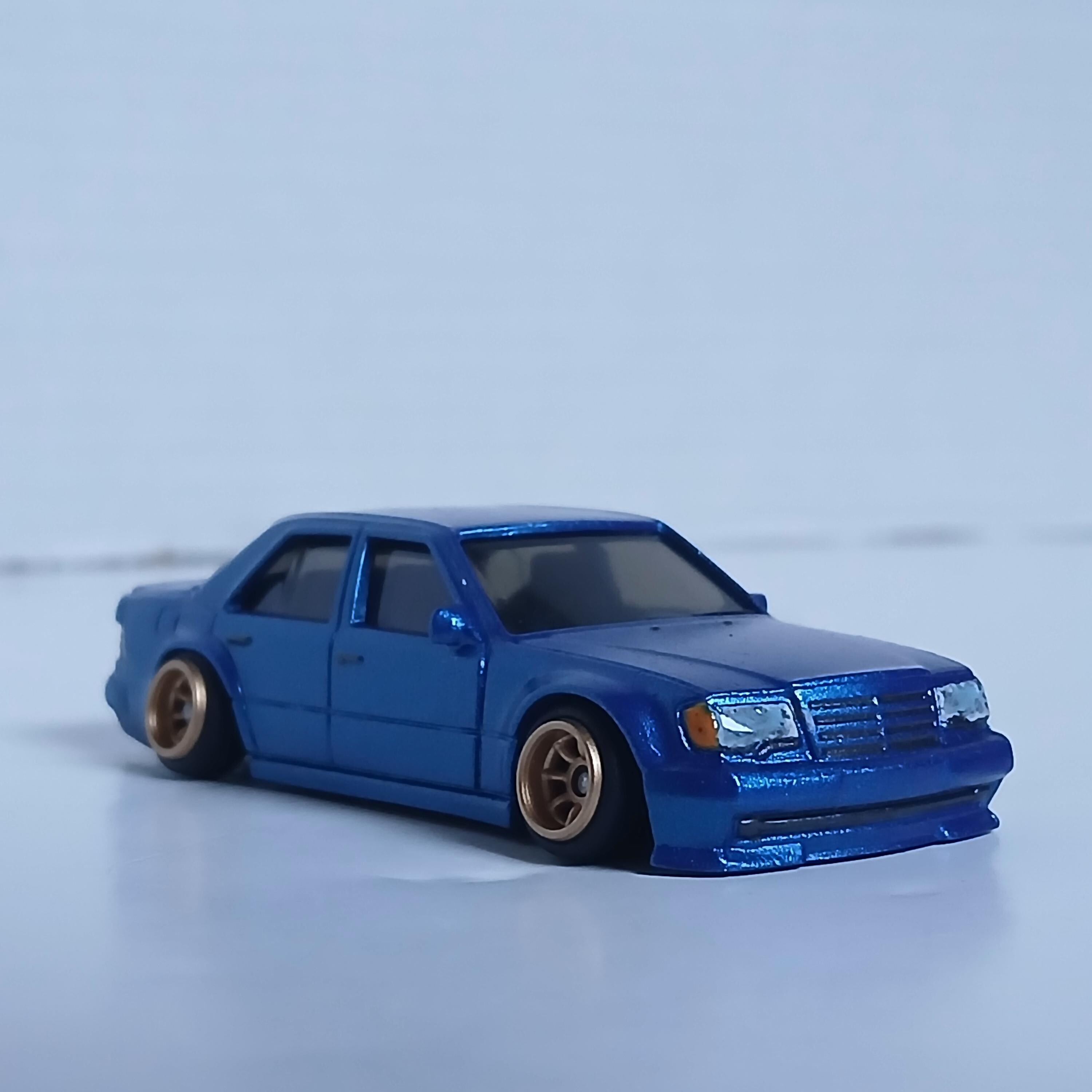 Custom 1/64 Diecast Mercedes Benz 500 E in Blue Made From Hotwheels - Etsy