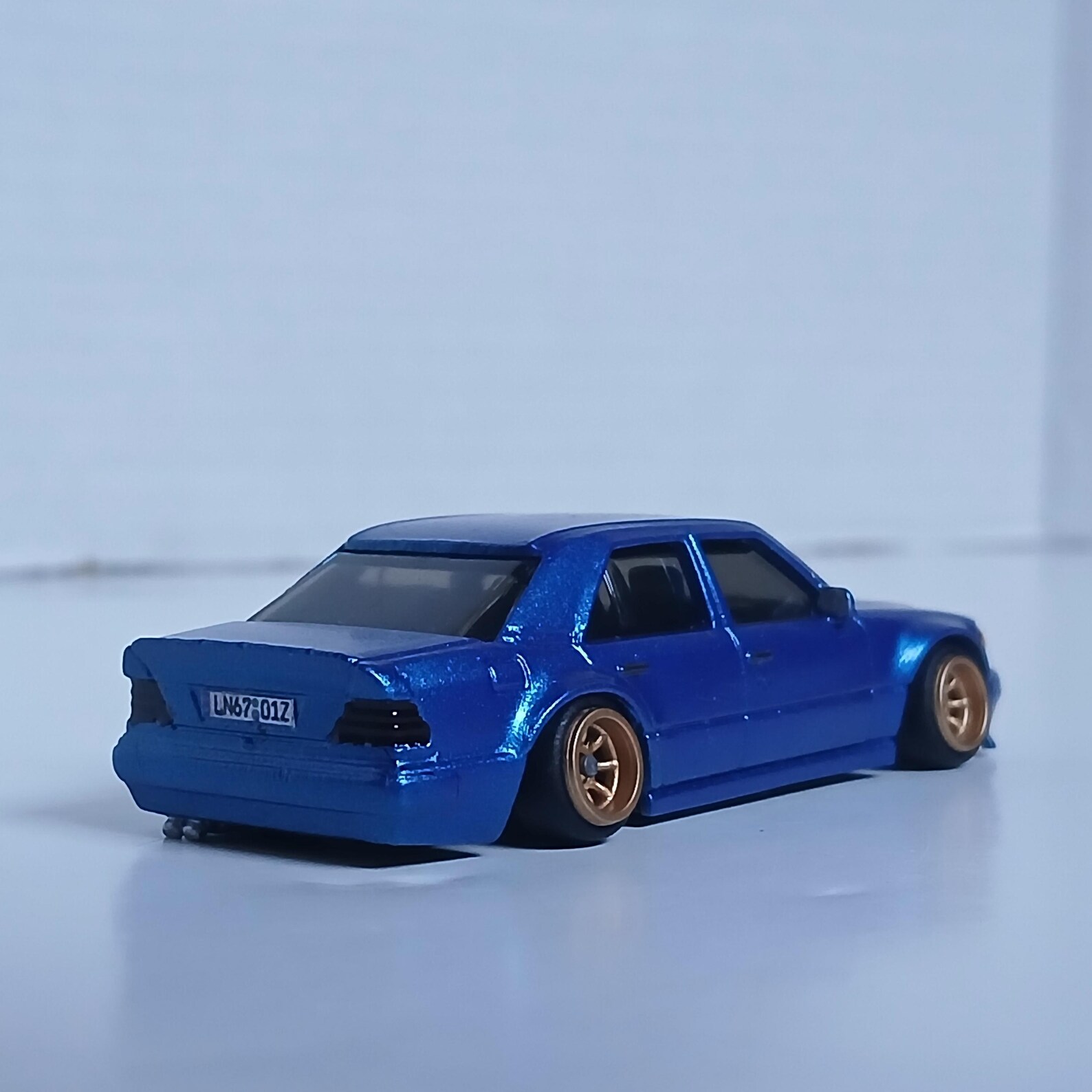 Custom 1/64 Diecast Mercedes Benz 500 E in Blue Made From Hotwheels - Etsy