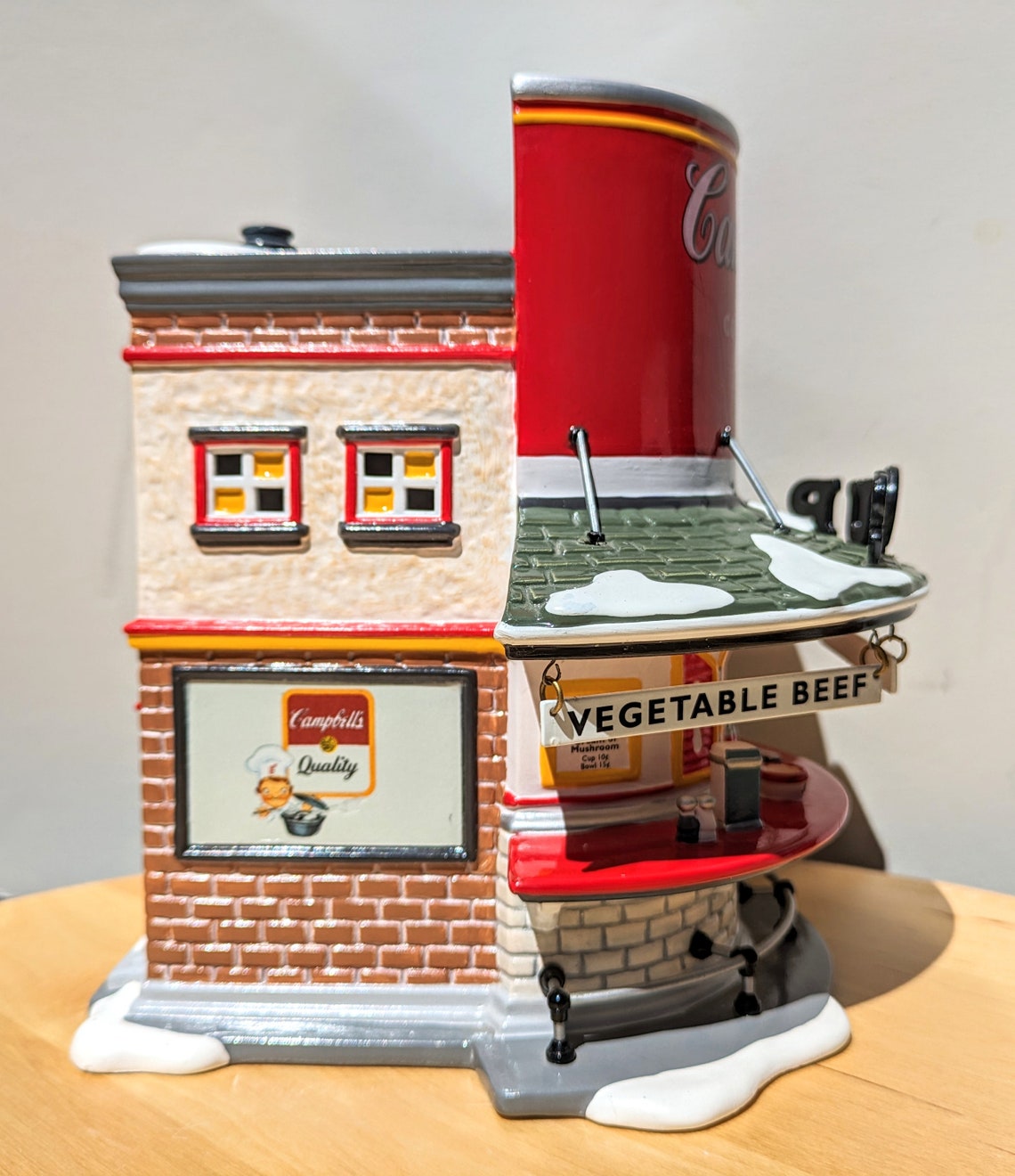 Dept 56 Campbell's Soup Counter Centerpiece Snow Village-christmas ...