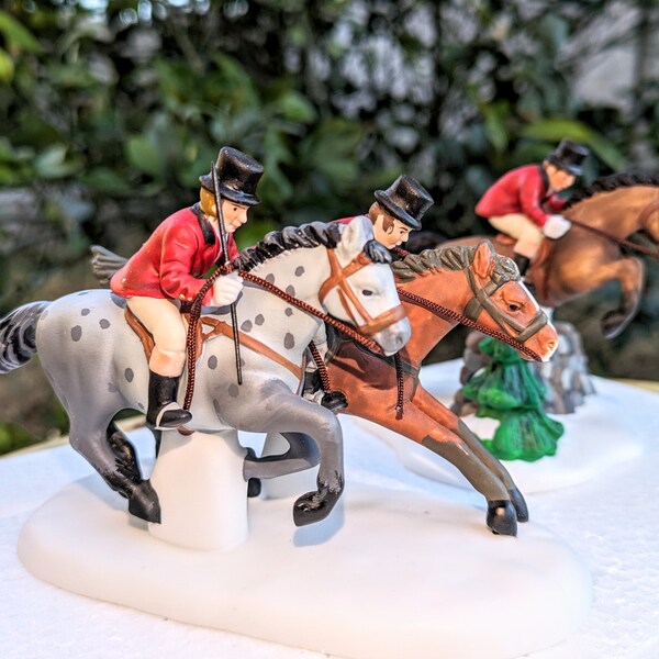 Dept. 56 Centerpiece Bundle Fox & Hound Set-tally Ho Set 58391 Includes ...