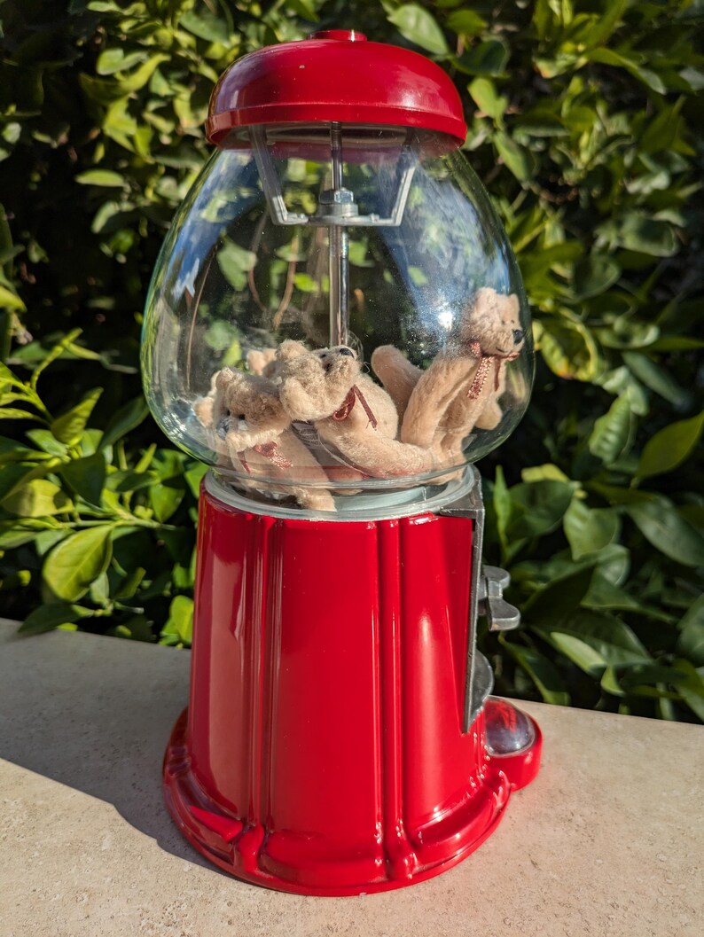 Vintage NOSTALGIC Gift-11" Red Carousel Gumball Machine With 9 ...