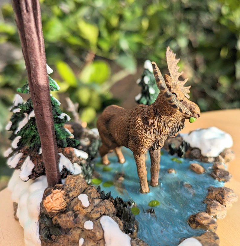 Dept 56 Moose in the Marsh-snow Village-hunter Gift-train Accessory ...