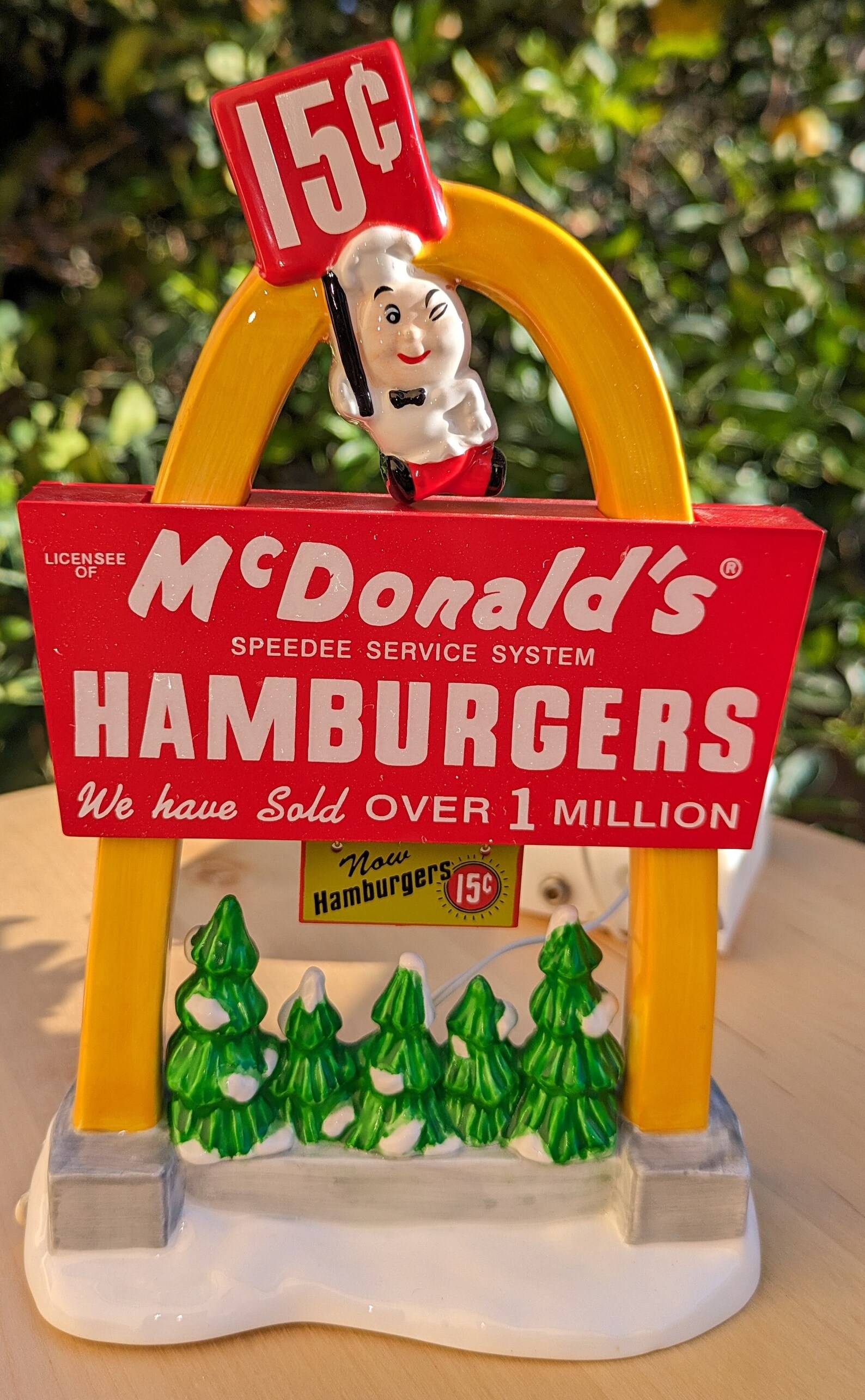 Dept. 56 Mcdonald's Street Sign Light up the Night 54925-snow Village ...