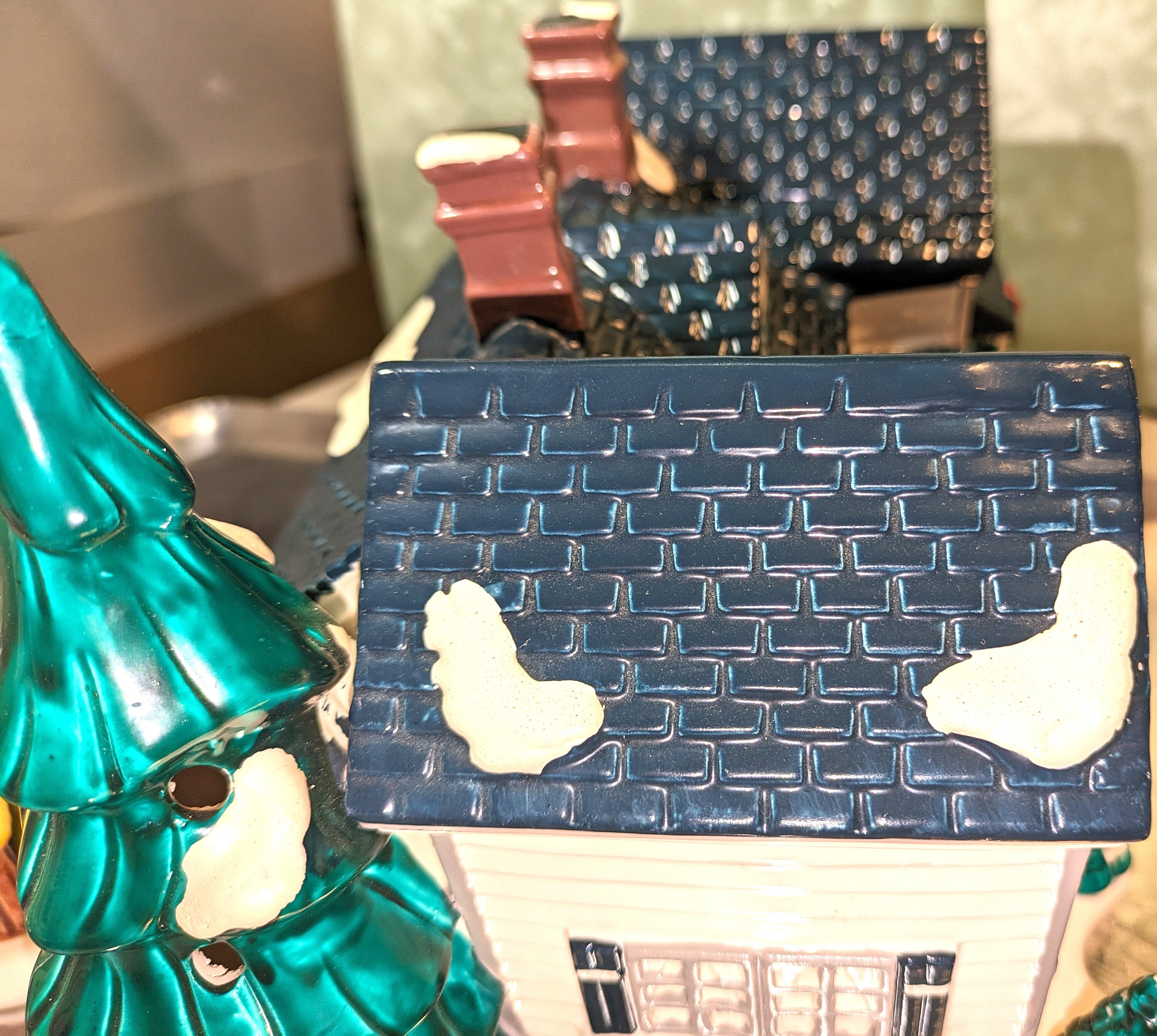 Dept 56 Grandma's Cottage With Accessories-santa BRITE Lite-outdoor ...