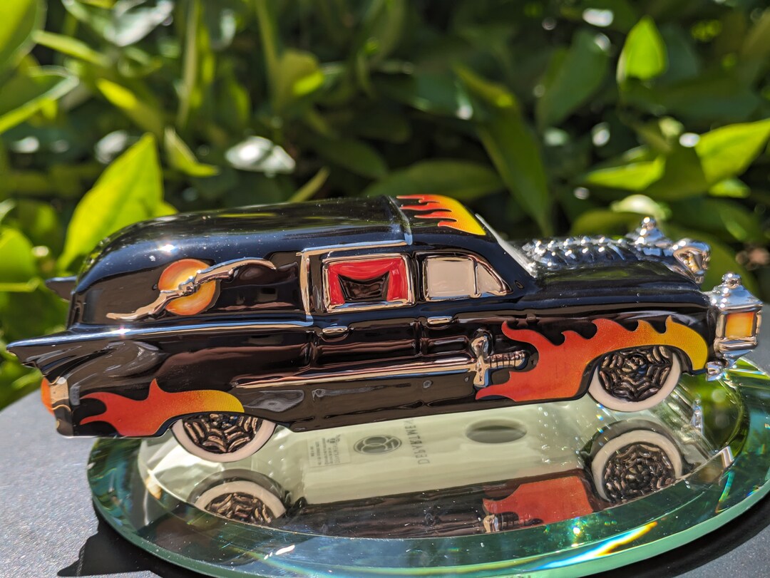 Dept. 56 Halloween Hot Rod-vintage Hearse-mortician Gift-halloween ...