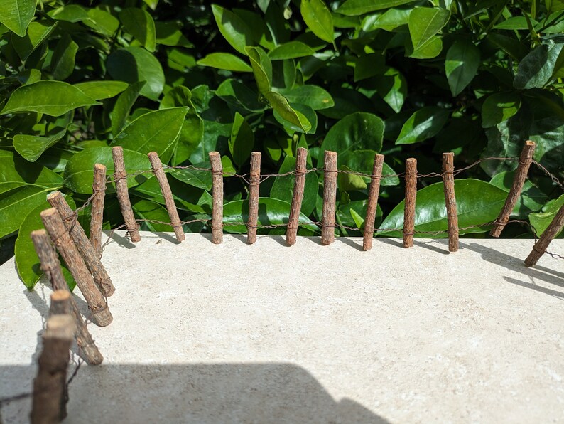 Miniature 2 1/2 High Stick Fence/ladder 44 Inches Length Fairy Garden ...
